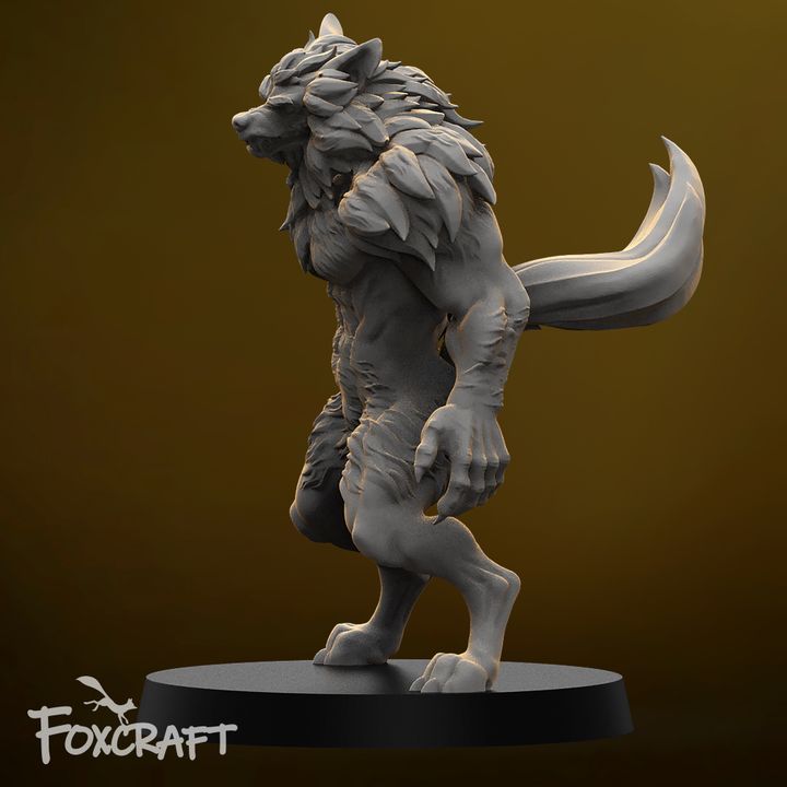 3D Printable Werewolf - Hairy by FoxCraft Creations